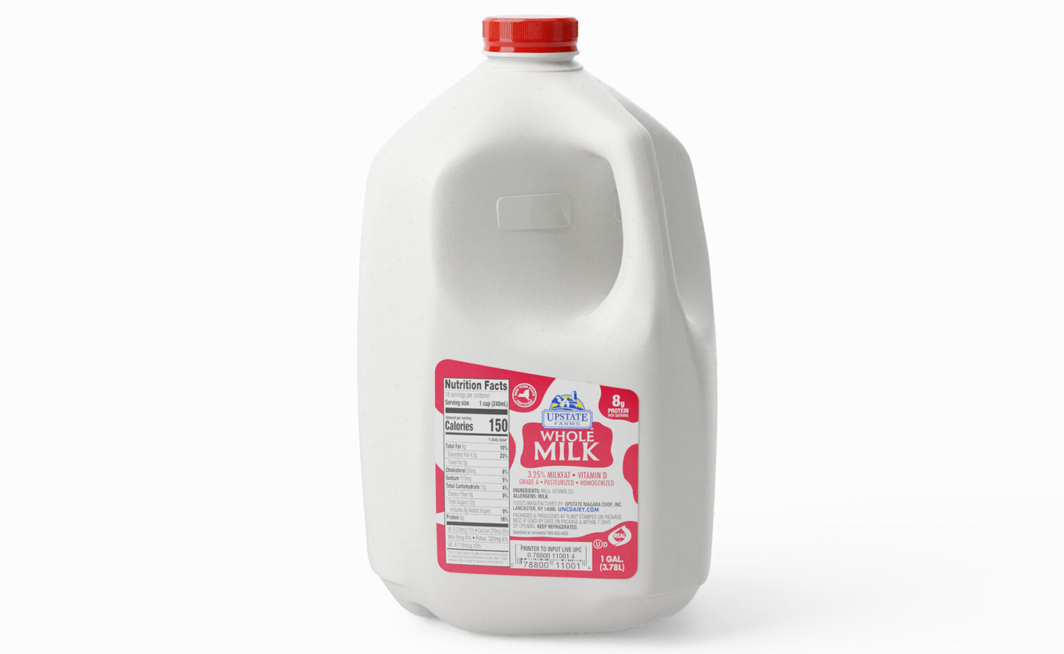 Upstate Farms® Whole Milk Gallon | UNC Dairy