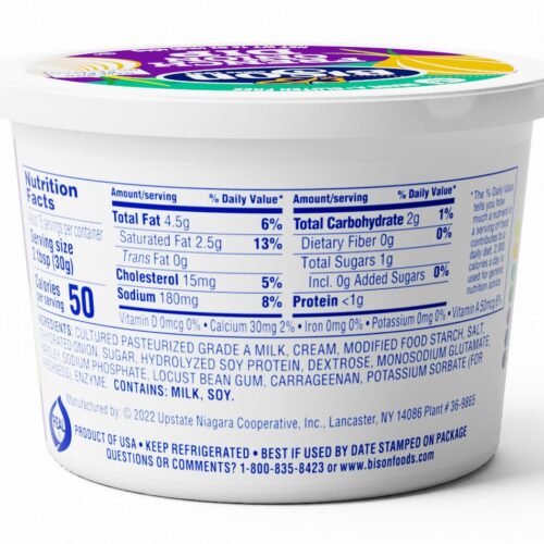 Bison® French Onion Dip 16oz | UNC Dairy