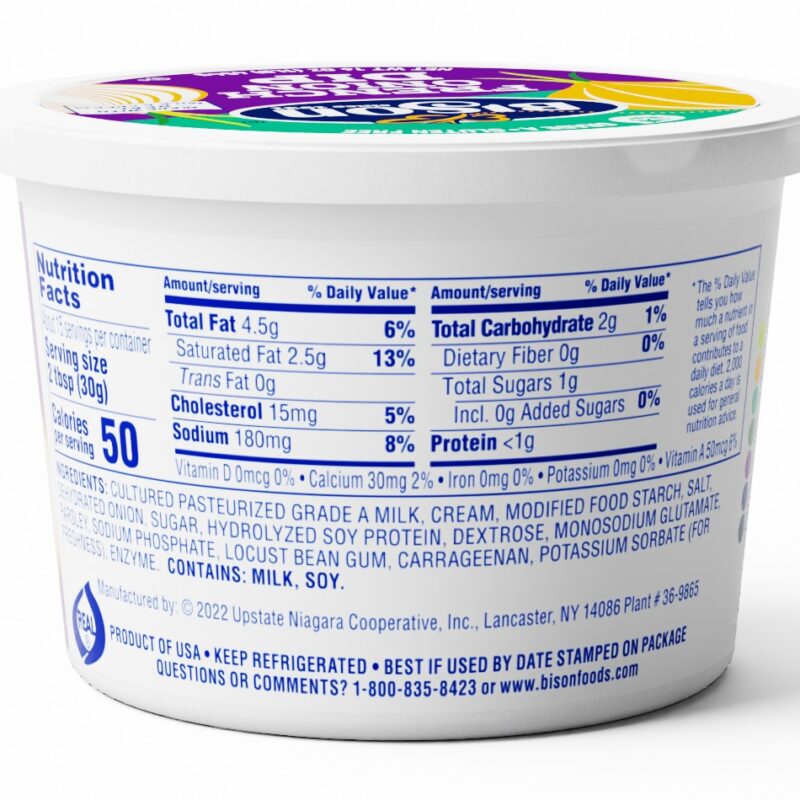 Bison® French Onion Dip 16oz | UNC Dairy