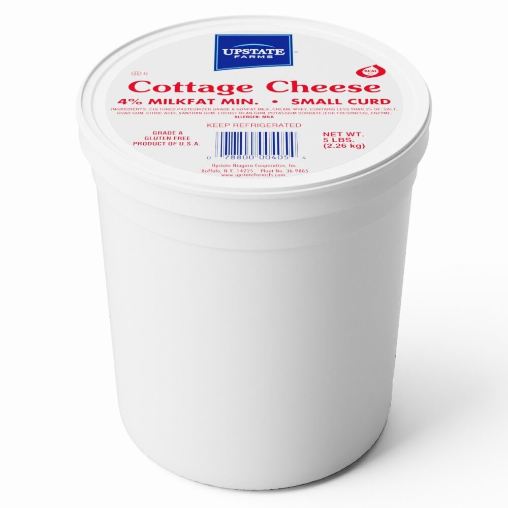 Upstate Farms® 4% Milkfat Small Curd Cottage Cheese 5lb | UNC Dairy