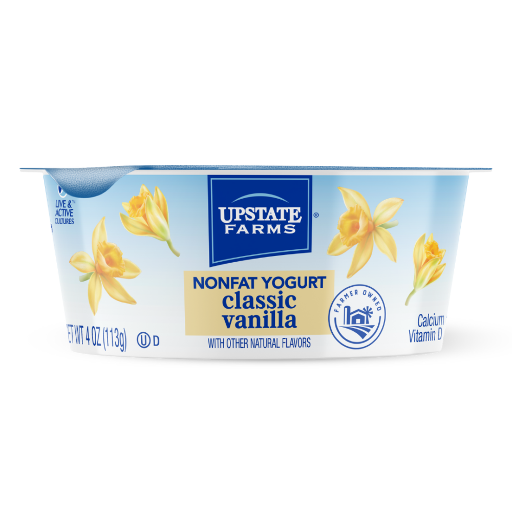 Upstate Farms® 4oz Classic Vanilla Nonfat Yogurt | UNC Dairy