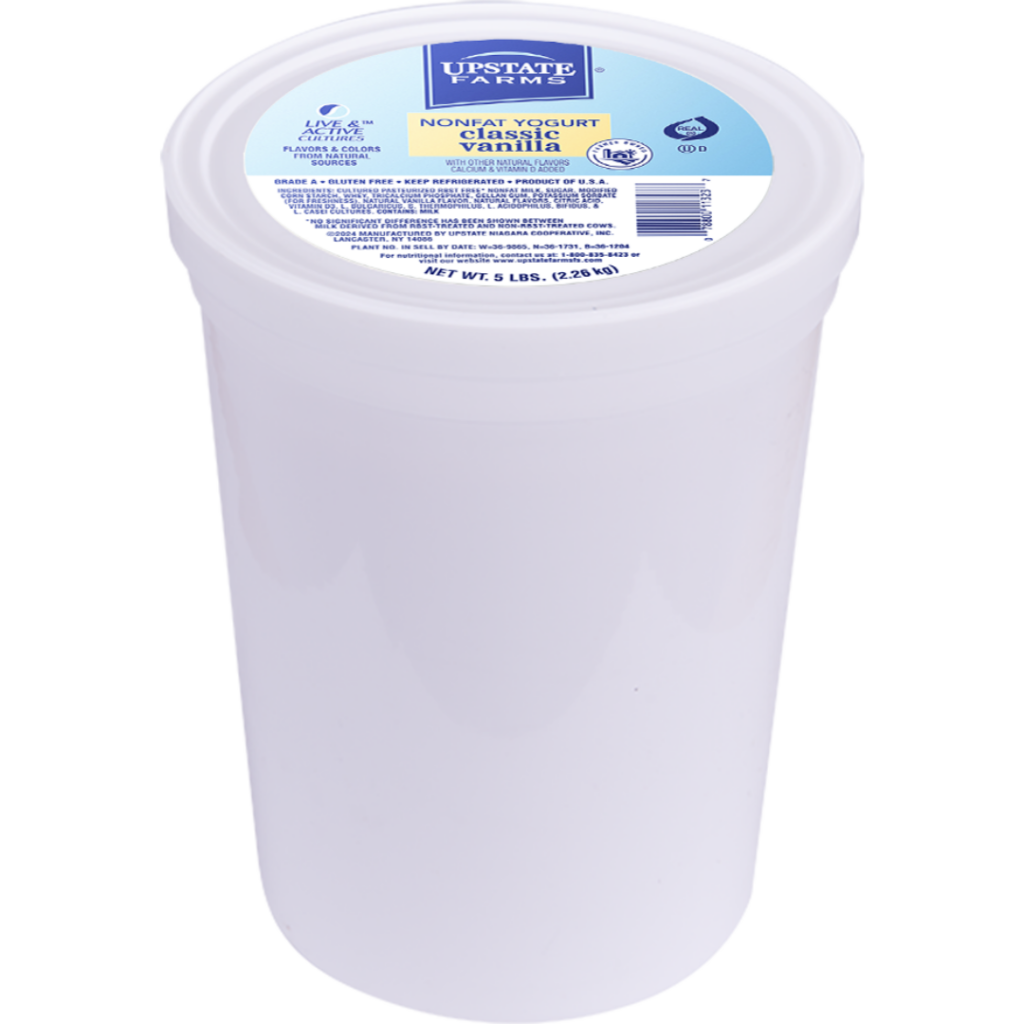 Upstate Farms® 5lb Classic Vanilla Nonfat Yogurt | UNC Dairy