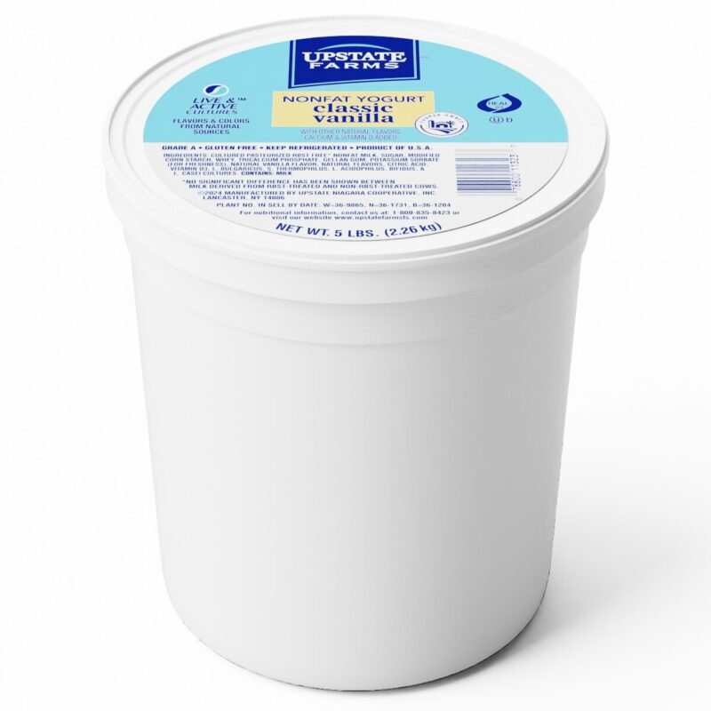 Upstate Farms® Classic Vanilla Nonfat Yogurt 5lb | UNC Dairy