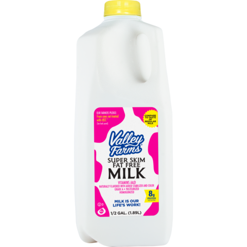 Valley Farms® Super Skim Milk | UNC Dairy